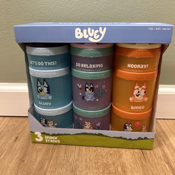 Whiskware | Dining | New Whiskware Snack Containers Bluey 3 Pack Bpa ...
